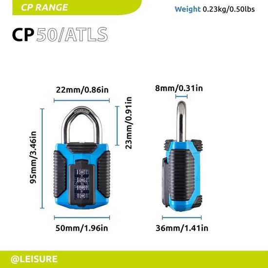 Cadenas Squire robuste (CP50) - Anse en acier la plus résistante ...