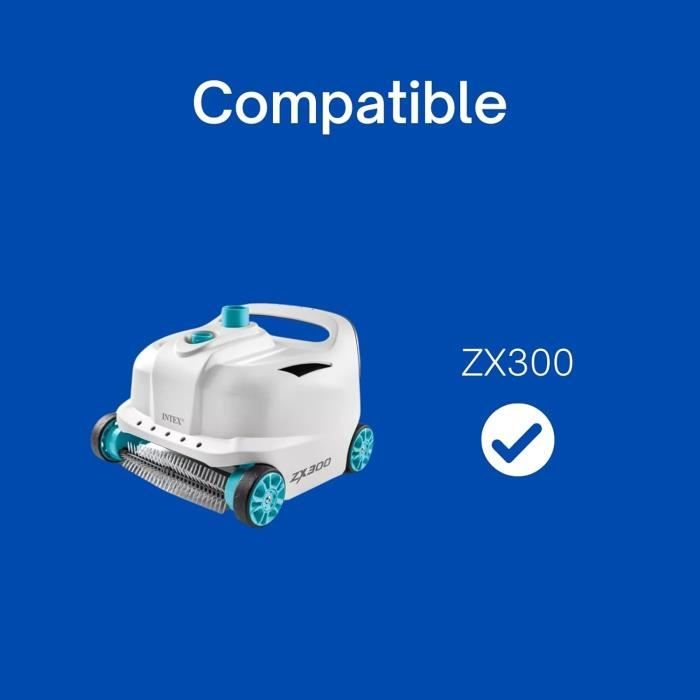 4 Courroies de Remplacement pour INTEX ZX300 - Kit de Réparation de Courroies Pièces de Rechange ...