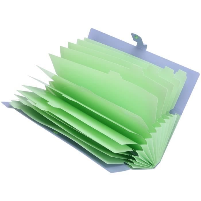 TMISHION Classeur de fichiers A4 à poches multiples pour documents et ...