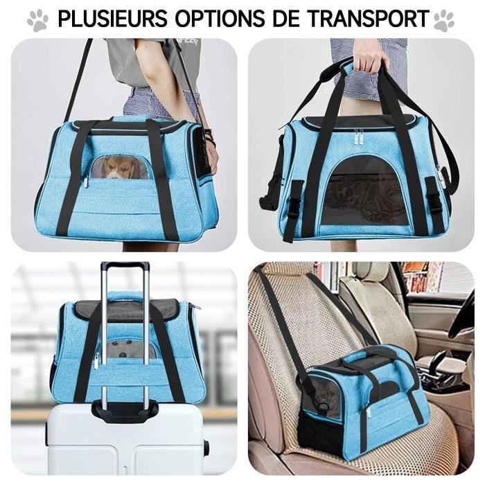 Sac Transport Chat Chien,Respirant et Pliable Caisse De Transport Chat ...