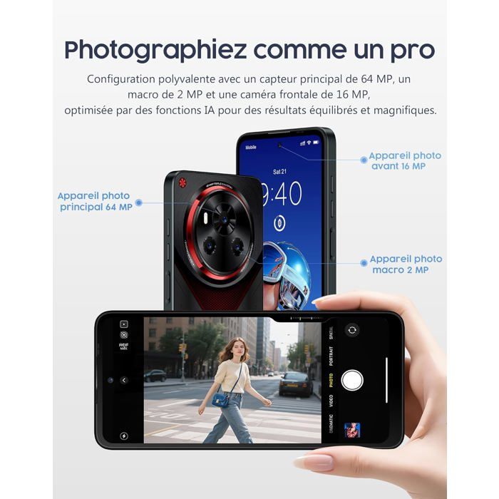 Smartphone invens Ultra 13P Android 15, 6.79" HD+, 64MP, Double SIM ...