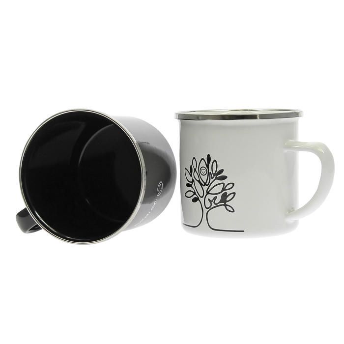 Set de 2 mugs en acier émaillé - Cdiscount Sport
