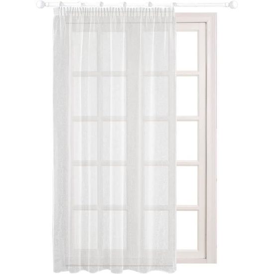 Rideau Voilage Galon Fronceur Pour Rail, Rideaux Voilages Passe Tringle ...