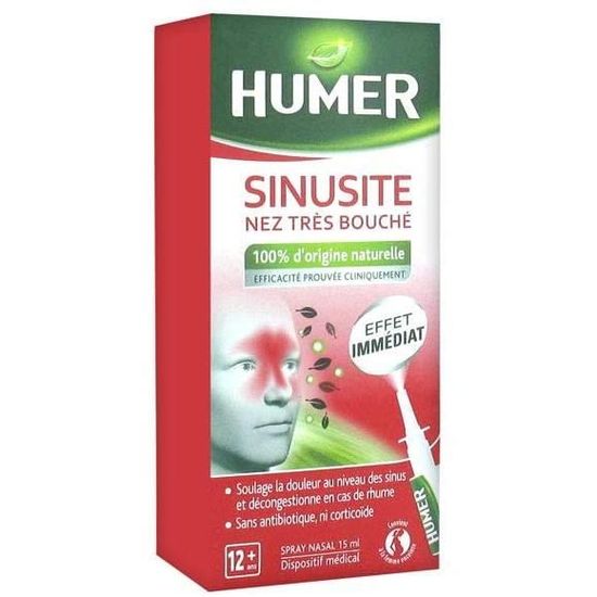 Broyeur Nez Bouché - Humer - 15 ml - Sinusite - Adulte - Mixte - Achat ...
