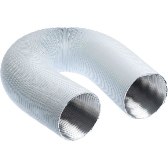 100Mm - 3M Tuyau Flexible En Aluminium - Gaine Semi-Rigide En Aluminium ...