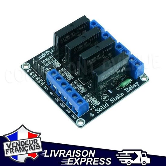 Module Relais 4 Canaux 5V Avec Optocoupleur - Pour Arduino, Raspberry ...