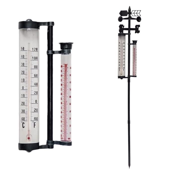 Wettergrenouille Station Météo De Jardin 150 Cm – Pluviomètre ...