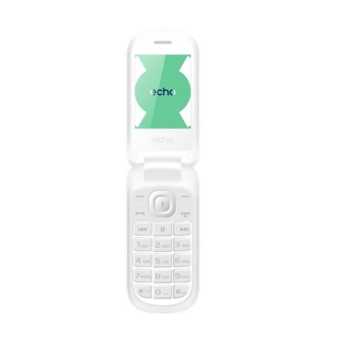 Téléphone Portable Echo Mobile Clap Plus 2 Blanc - Cdiscount Téléphonie