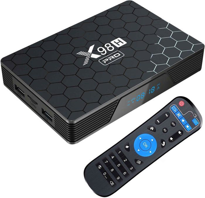 Boitier iptv X98H PRO Android 12.0 Smart TV Box 2/16 Go. Prise en ...