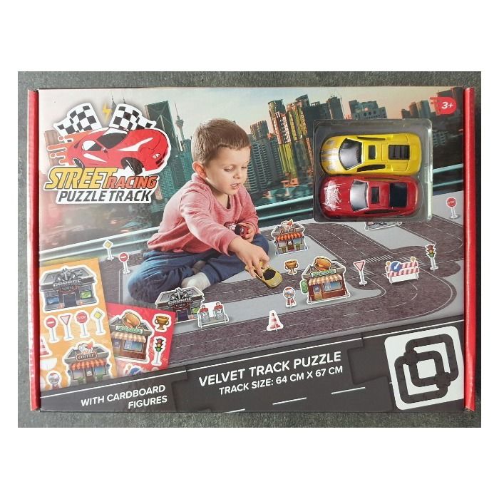 Circuit puzzle en mousse 64 x 67 cm avec façades et panneaux . circuit ...