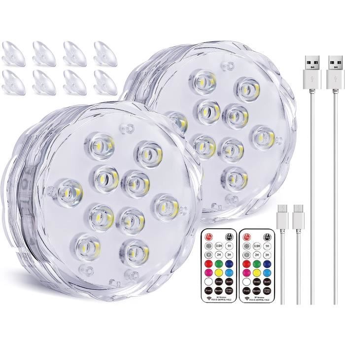 Rechargeable Lumière Led Submersible, Ip68 Aimant Lampes Sous-Marines ...