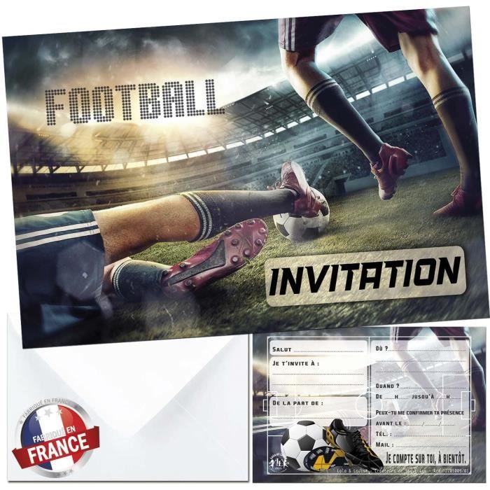 10 Cartes Invitation Anniversaire En Français • 10 Enveloppes • Thèmes ...