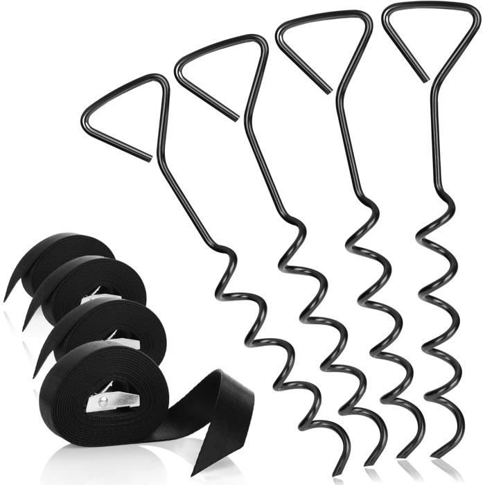 Kit d'ancrage au Sol pour Trampoline en 8 Parties - Q237 - Noir - Cdiscount Jeux - Jouets