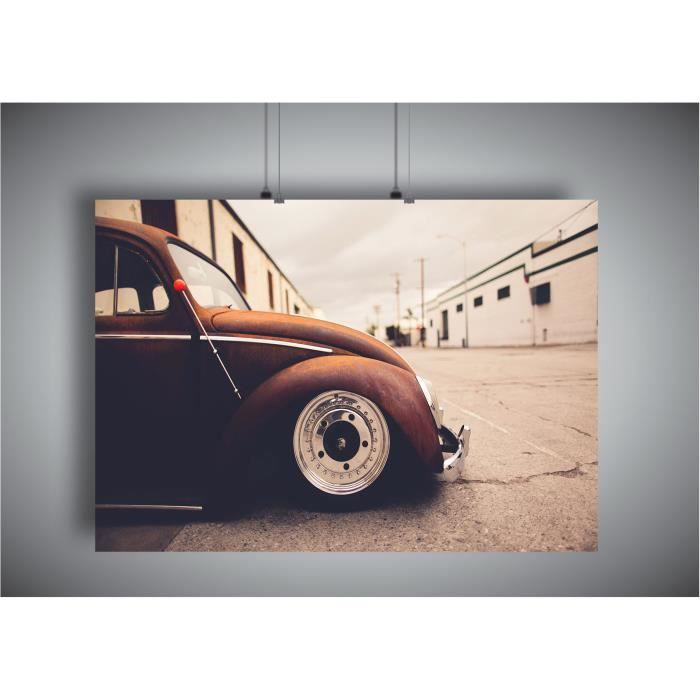 Poster Volkswagen Beetle Old Classic Car Wall Art - A3 (42x29,7cm ...