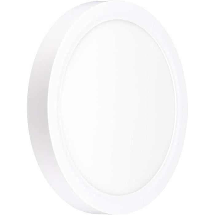 Plafonnier LED carré plat lumière froide rond IP54 Ovalado SMD2835 8W ...