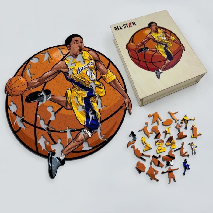 ALL STAR Puzzle en bois Kobe Bryant basketball NBA 29.7 x 35 cm 250 ...