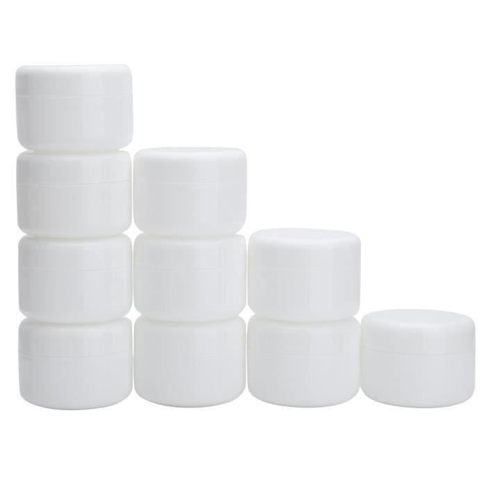 Lot de 10 Pots Cosmétiques Vide 100ML Contenants Cosmétiques Vide Creme ...