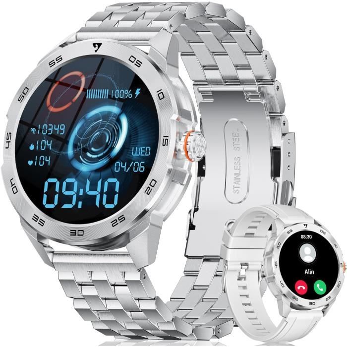 Montre Connectée Homme Avec Appel Bluetooth-Assistant Vocal, 1,39 ...