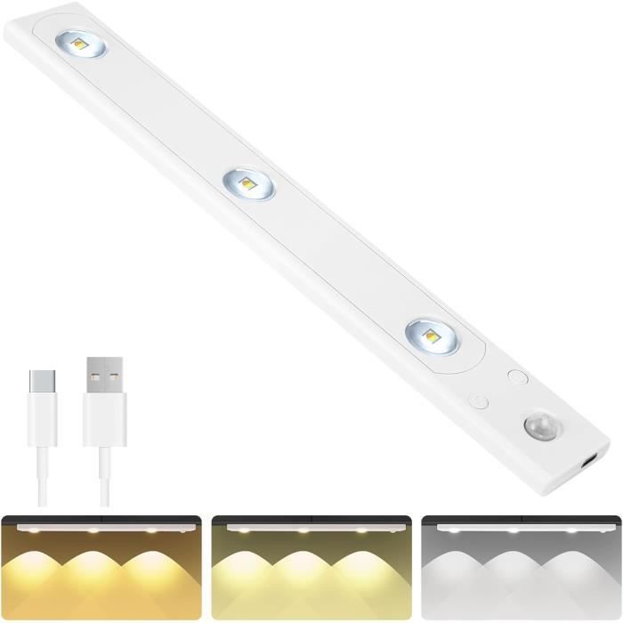 Lampe De Placard À Led, 3 Couleurs Lampe Led À Intensité Variable ...