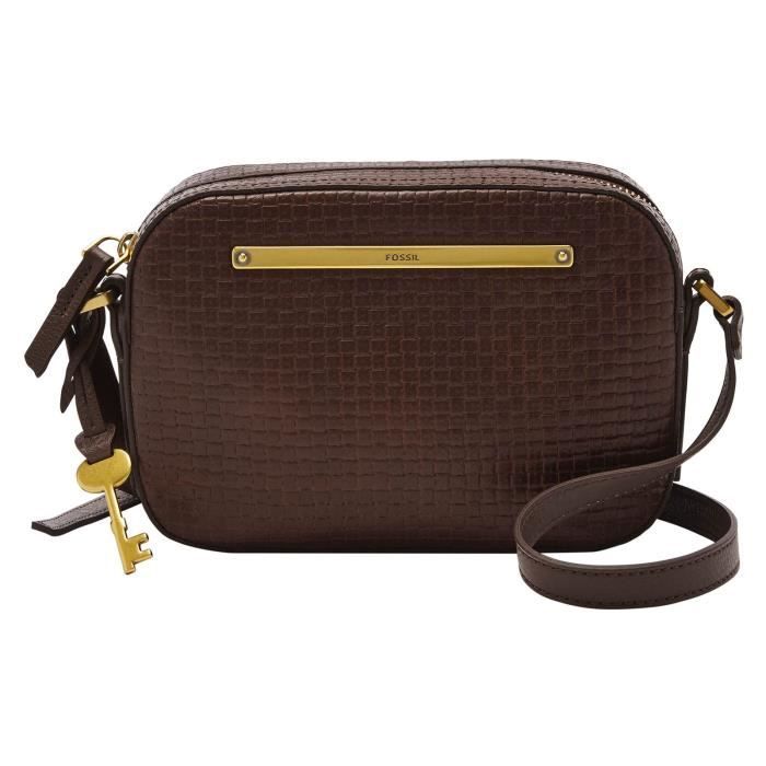 FOSSIL Liza Camera Bag Espresso [186456] - sac à épaule bandoulière ...