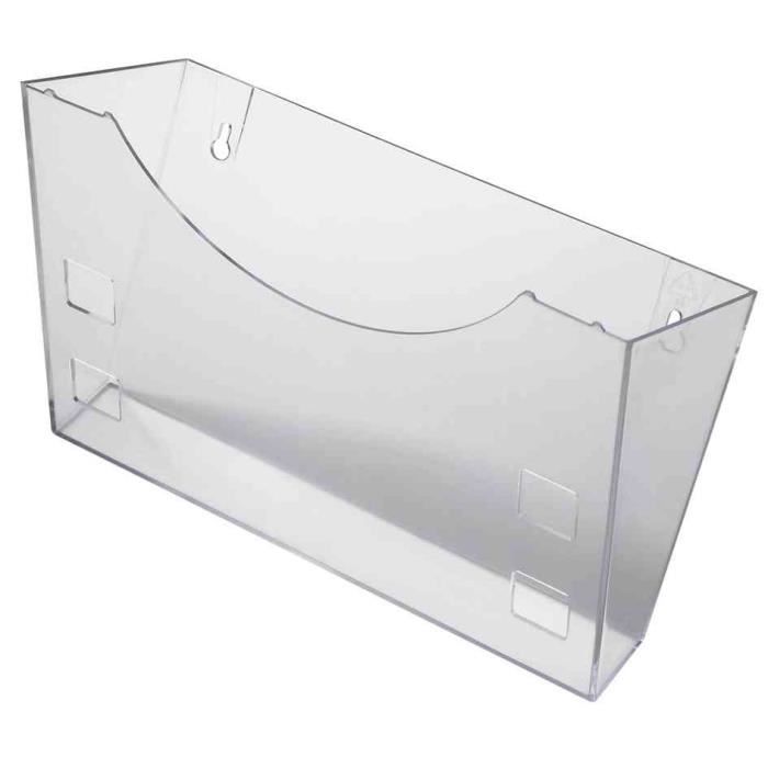 Support mural - Helit - H61025/H61026 - Transparent - Plastique ...