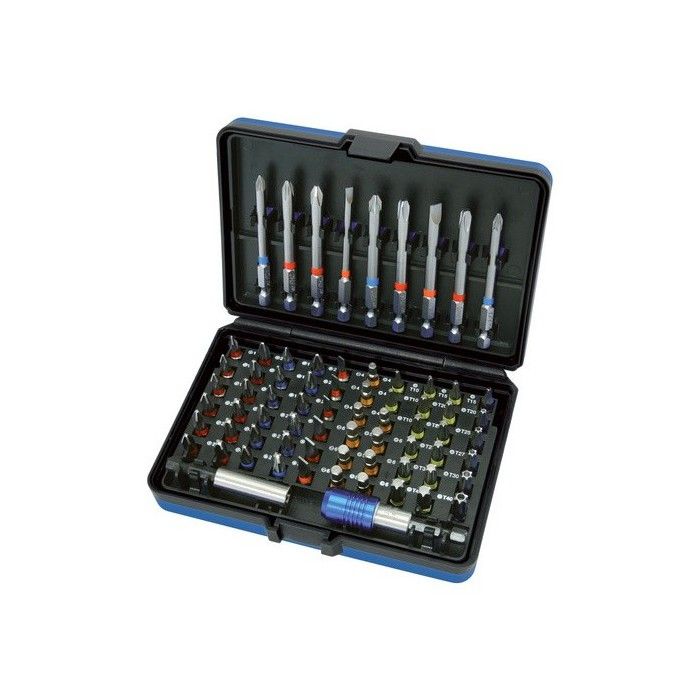 Jeu d'embouts - KS TOOLS - Torsion Power - 71 pcs - Vissage à code couleur - 918.3070 ...
