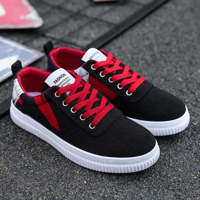 Baskets Homme Fashion Chaussures Sport Sneakers Noir - Cdiscount Chaussures