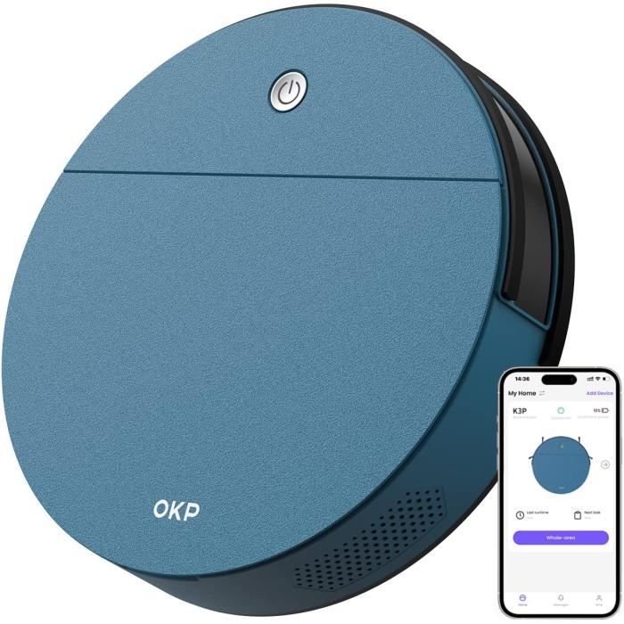 OKP K3P Robot Aspirateur, 3000Pa Puissant Aspiration, 150 Min Autonomie ...