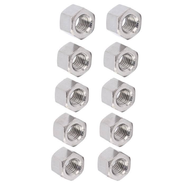 Écrou d'accouplement de tige 10 pièces écrou d'accouplement hexagonal M12 tige en acier ...