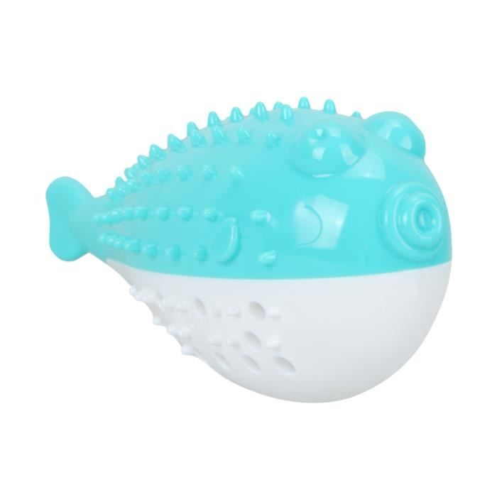Pet Fish Design Molar Toy Sound Squeaky with Bells Inside Chew Bite ...