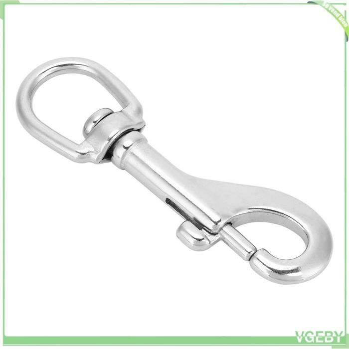 Mousqueton Clip INOX - V GEBY - 65 mm - Antirouille - Léger - Pratique ...