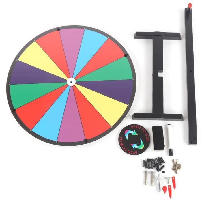 VINGVO Roue tournante avec gomme Roue de rotation de fentes colorées ...