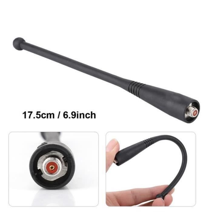 Qiilu antenne Radio Antenne de talkie-walkie de 69 pouces Antenne VHF 136-174 MHz adaptée pour ...