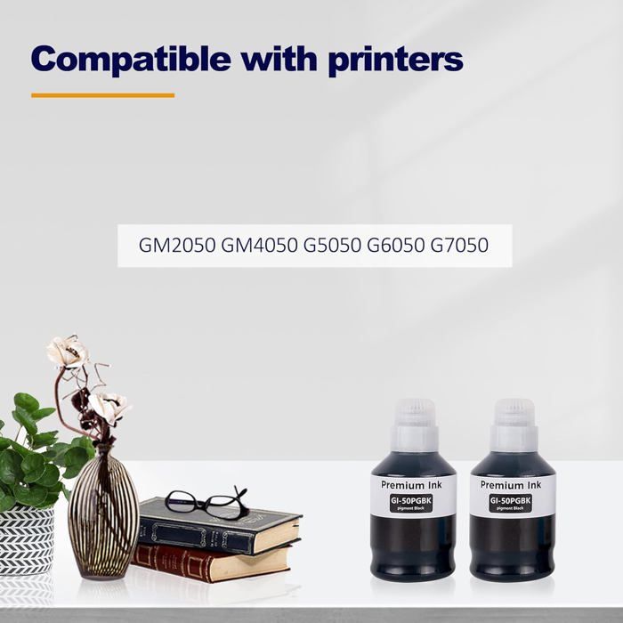 Gi-50 Gi50 Encre Compatible Avec Canon Pixma Gm2050 Gm4050 G5050 G6050 ...