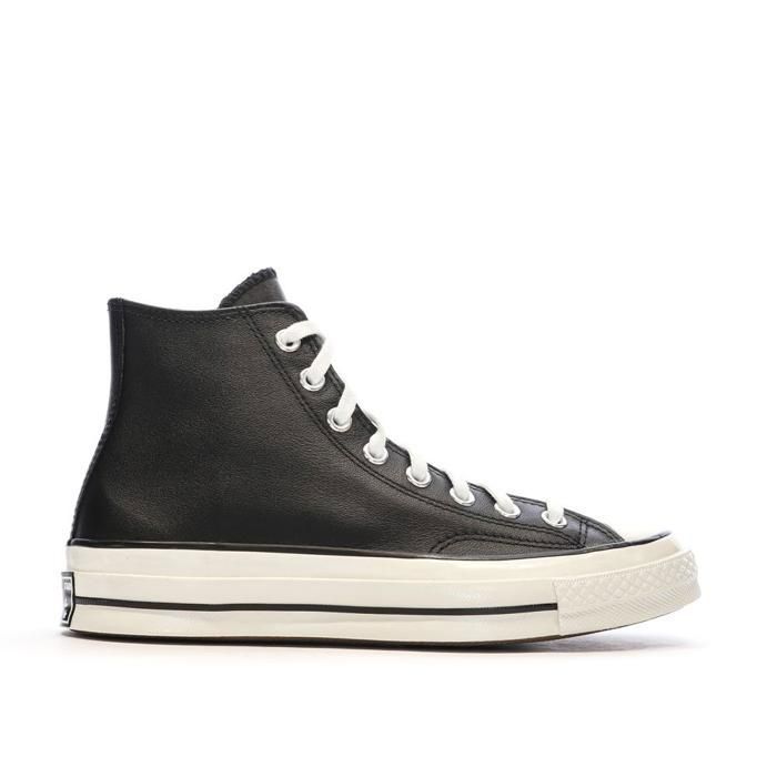 Converses Noires En Cuir