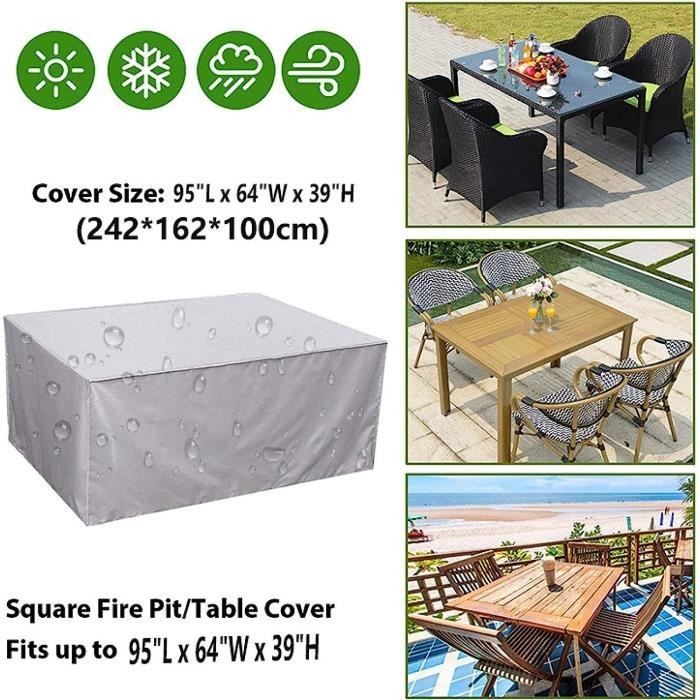 Housse Table Jardin 180 X 100