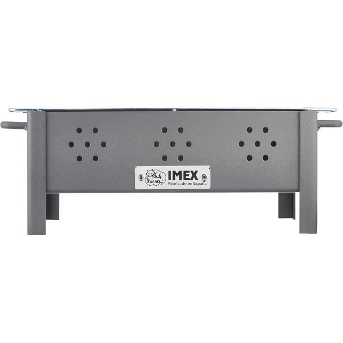 IMEX EL ZORRO Barbecue Bureau Grill Charbon Noir Métal 31 x 21 x 14 ...