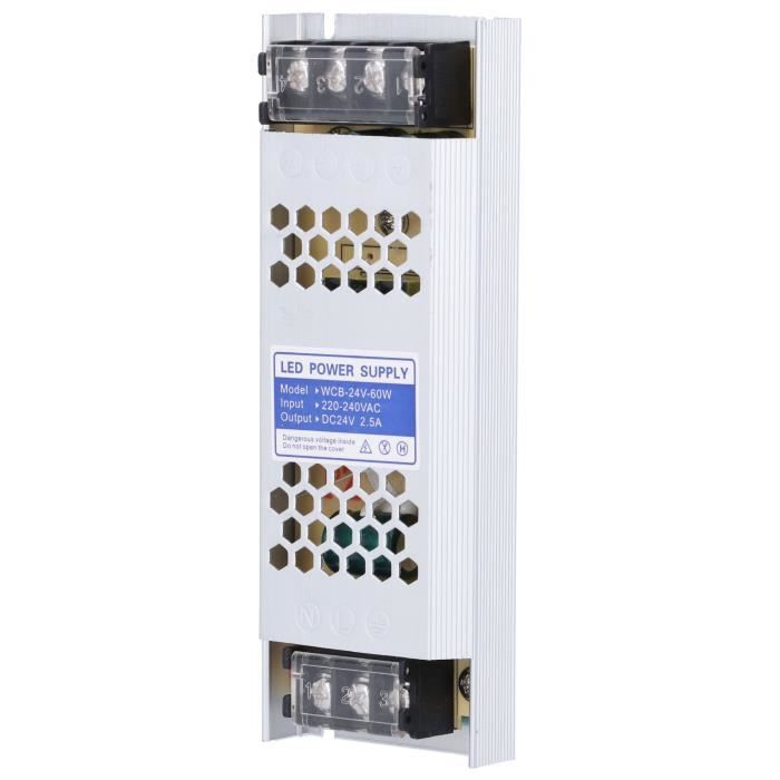 Alimentation LED - YOSOO - UltraThin Long - 60W - Alliage d'aluminium ...