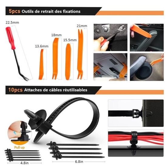 725pcs Rivet Clips Plastique,Clips Voiture Plastique Universel,Rivet ...