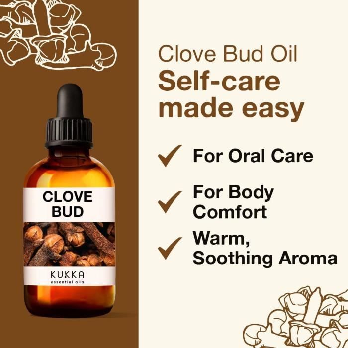 Kukka Clove Oil For Oral Care - Huile Essentielle Clou De Girofle ...
