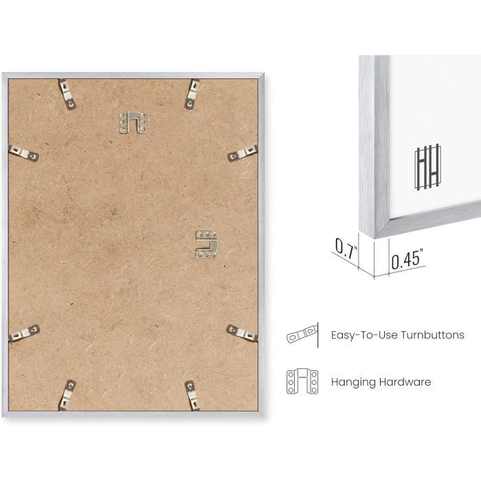 Lot De 1 Cadre Pour Affiche En Métal 11 X 14, Cadres Photo En Métal, Cadres Pour Diplôme 11 X 14 ...