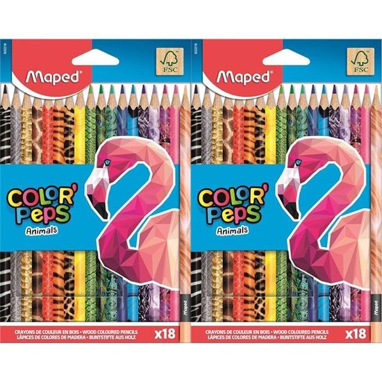 TRAHOO-Crayons Color'Peps Animals FSC, 100g (Lot de 2)[J284 ...