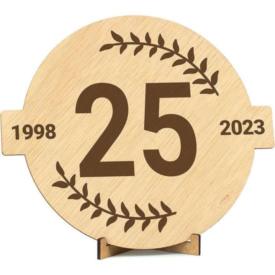 Carte Anniversaire 25 Ans Bois. Cadeau Carte Postale Bois Homme Femme ...