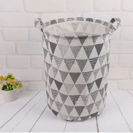 Panier de rangement pour vêtements sales bin bin triangle gris ...