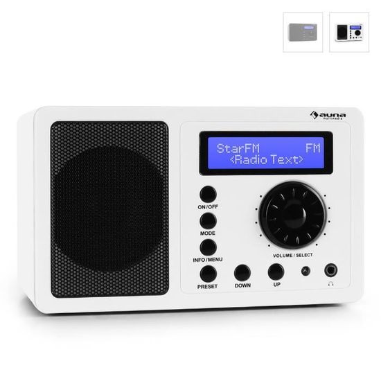 Auna DR-130 BT - Radio numérique DAB/DAB+ et tuner FM RDS, interface ...