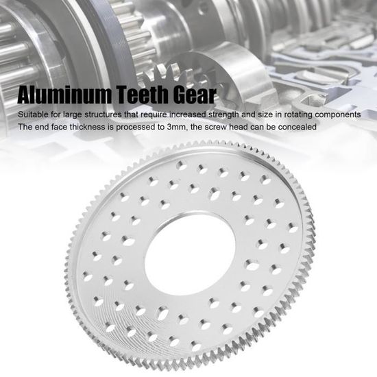 Engrenage droit Engrenage cylindrique en aluminium à dent droite 105 ...