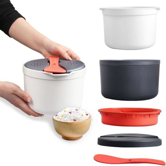 Cuiseur À Riz Pour Micro-Ondes 2 L Cuit Vapeur Micro Onde Avec Filtre ...