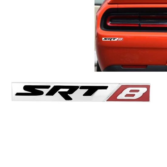 SENZEAL SRT8 Sticker 3D Voiture Digital Insigne Métal Marque ...