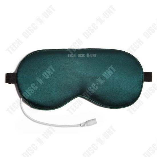 Masque chauffant pour les yeux en tissu imitation soie double face ...