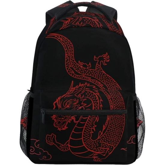 Drapeau Dragon Rouge Foncé Bouteille D'Eau En Acier Inoxydable Thermos ...